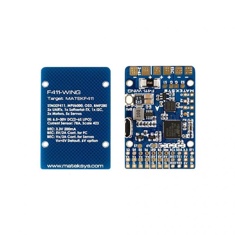 Matek Systems F411-WING (New) STM32F411 Flight Controller Built-in OSD ...